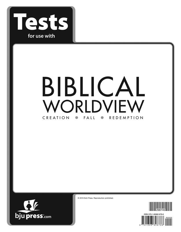 BJU Biblical Worldview Tests 1st Ed. – Learning Plus PH